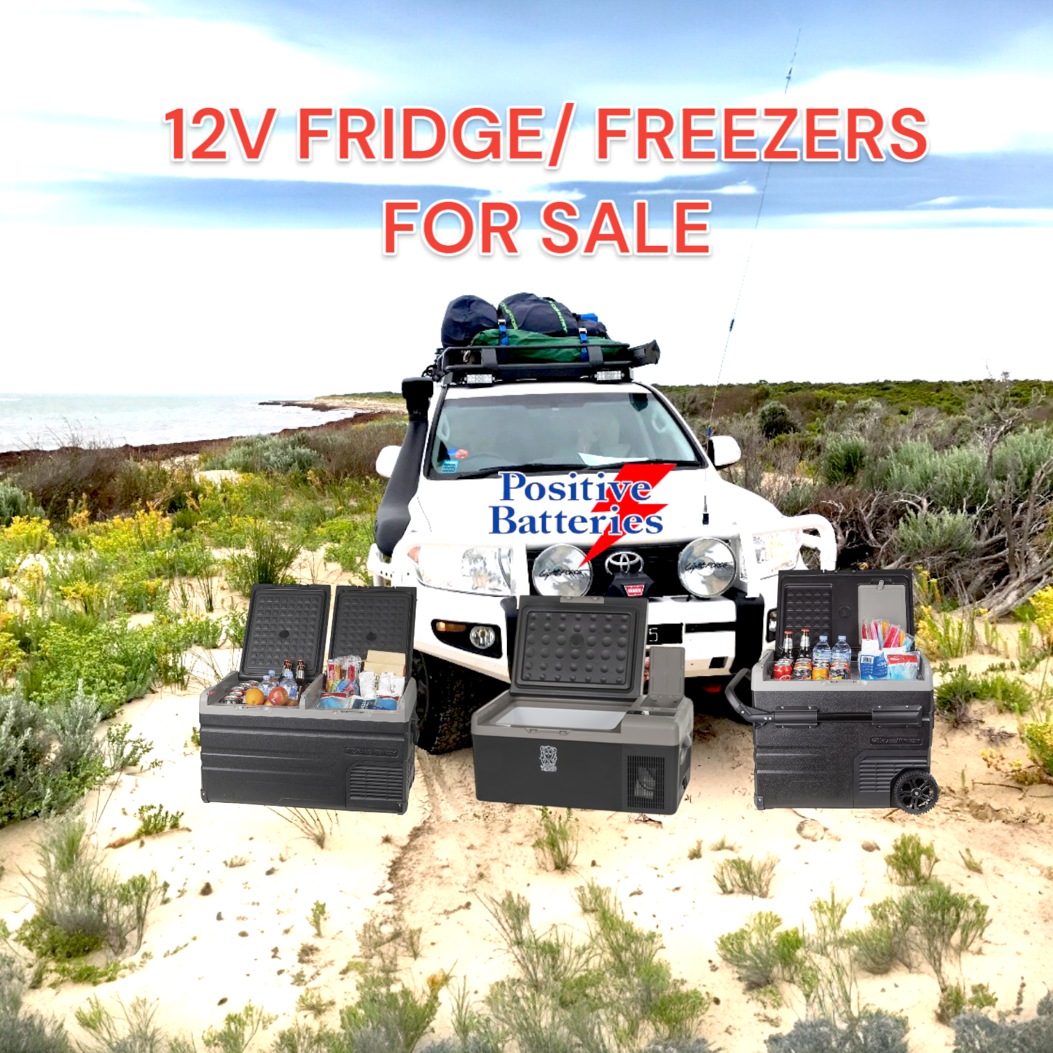 12v Fridge Freezers - Positive Batteries